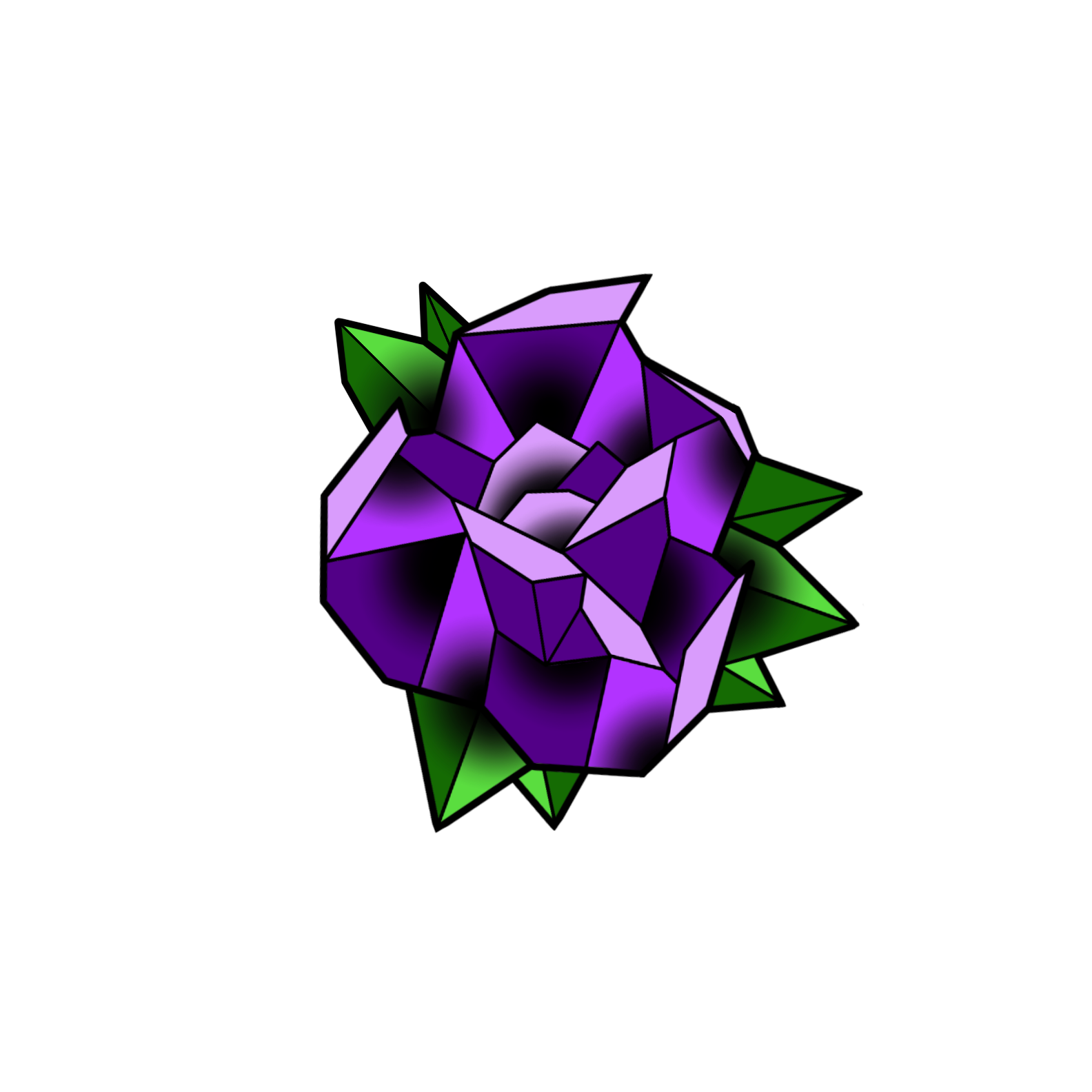 Purple Rose Glass | Handmade Stained Glass Art – Chicago